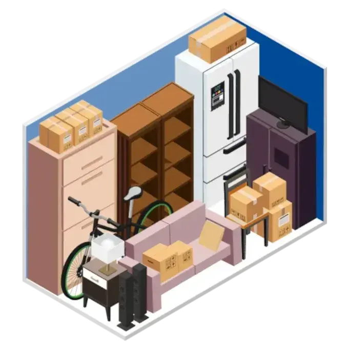 S Storage Room (33 - 45 sq ft) | Visual Size Estimator | StorHub